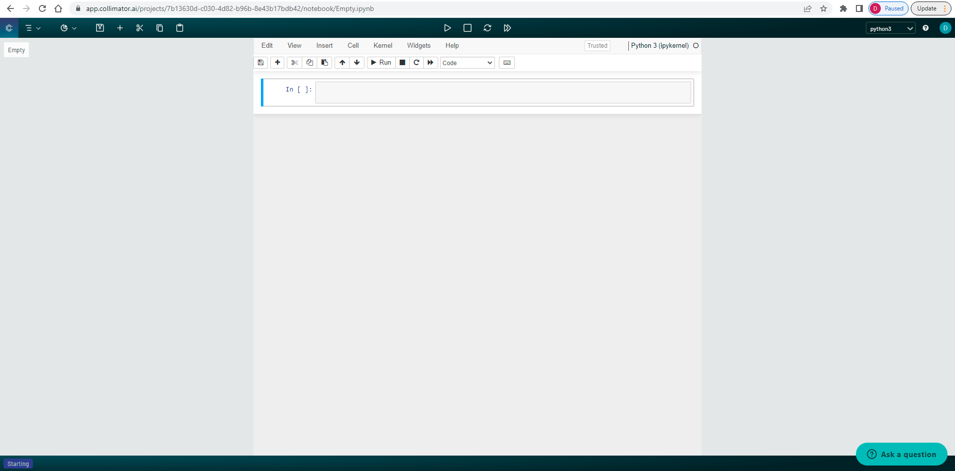 Using the Python Notebook | Collimator